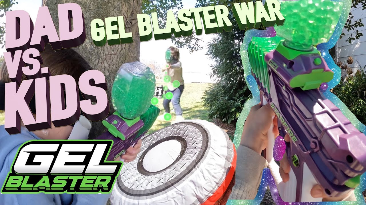 EPIC KIDS VS. DAD GEL BLASTER BATTLE🔫 ! - YouTube