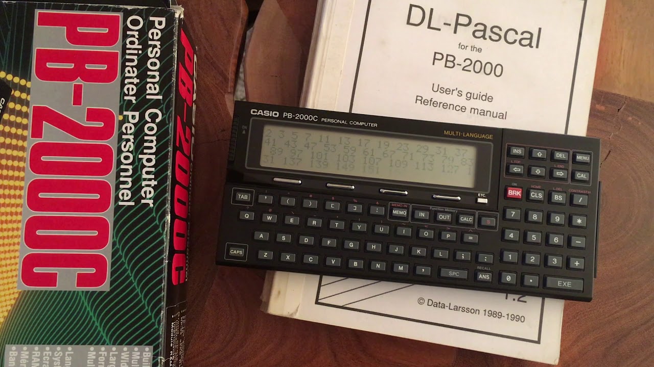 Casio PB-2000C / DL-PASCAL Demo - YouTube