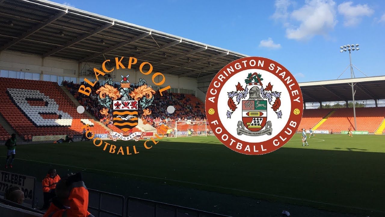 BLACKPOOL VS ACCRINGTON STANLEY MATCH VLOG - LAST MINUTE FLARES! - YouTube