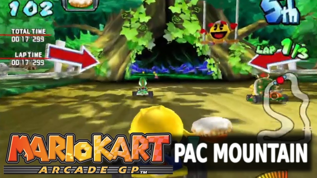 Pac-Man Cup - Round 3 - Pac Mountain | Mario Kart Arcade GP | Ep. 18 ...