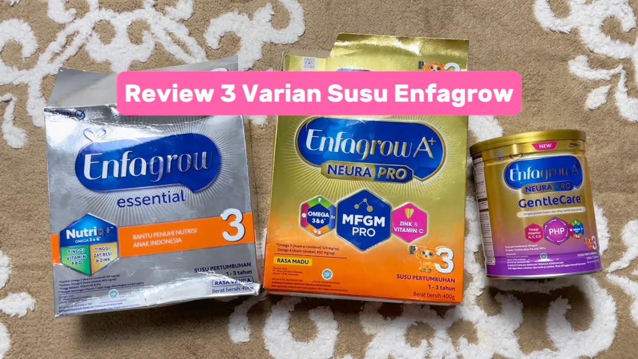 INI PERBEDAAN 3 Macam Susu Enfagrow | Enfagrow Essentials, Enfagrow A+ ...