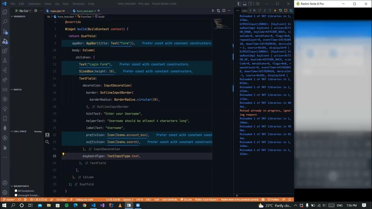 Day 16: Forms || TextField , Getting TextField Value in Flutter - YouTube