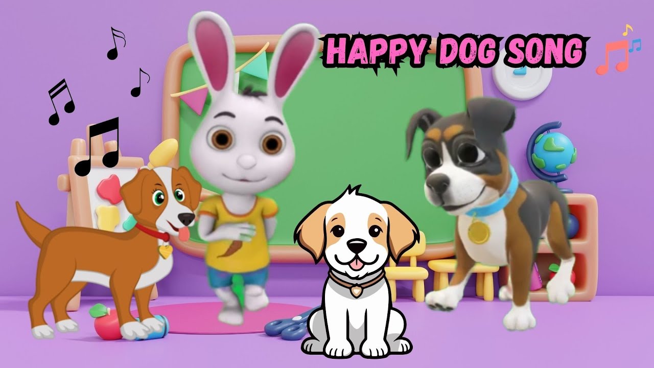 Happy dogs Song - ABC Learning Video Songs Phonics songs, A for Apple ...