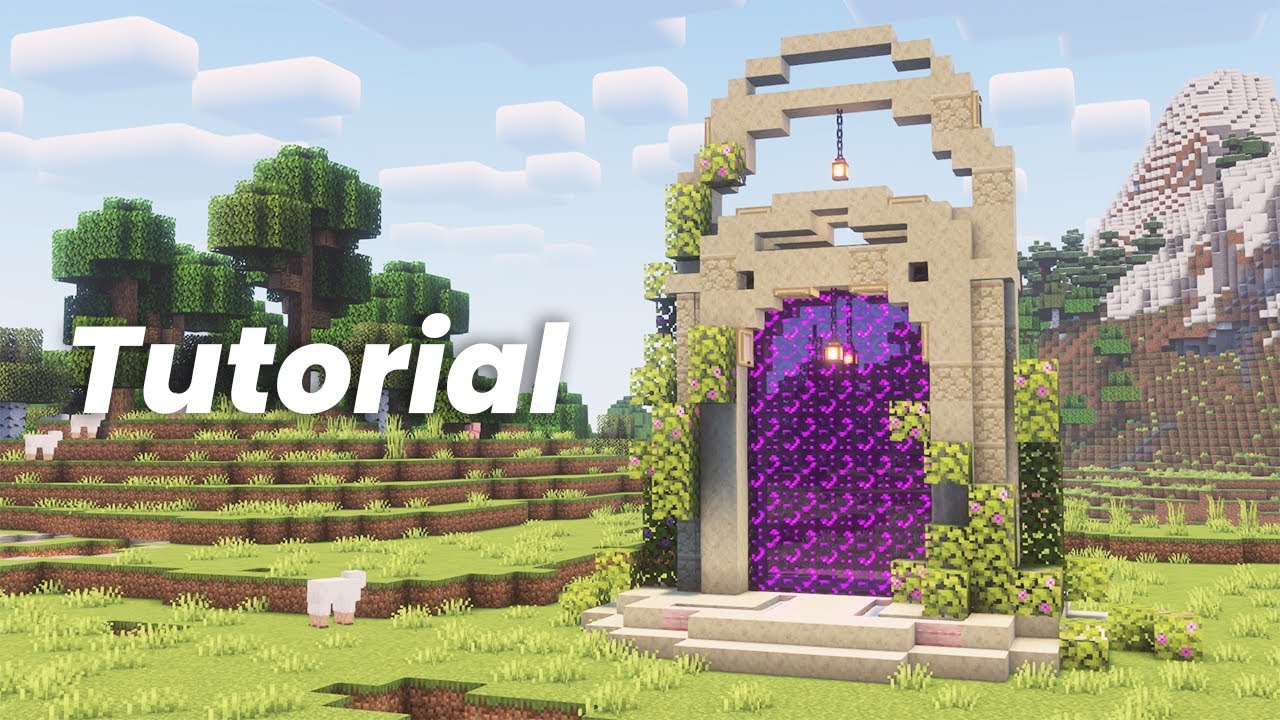 Minecraft Fantasy Nether Portal Tutorial! - YouTube
