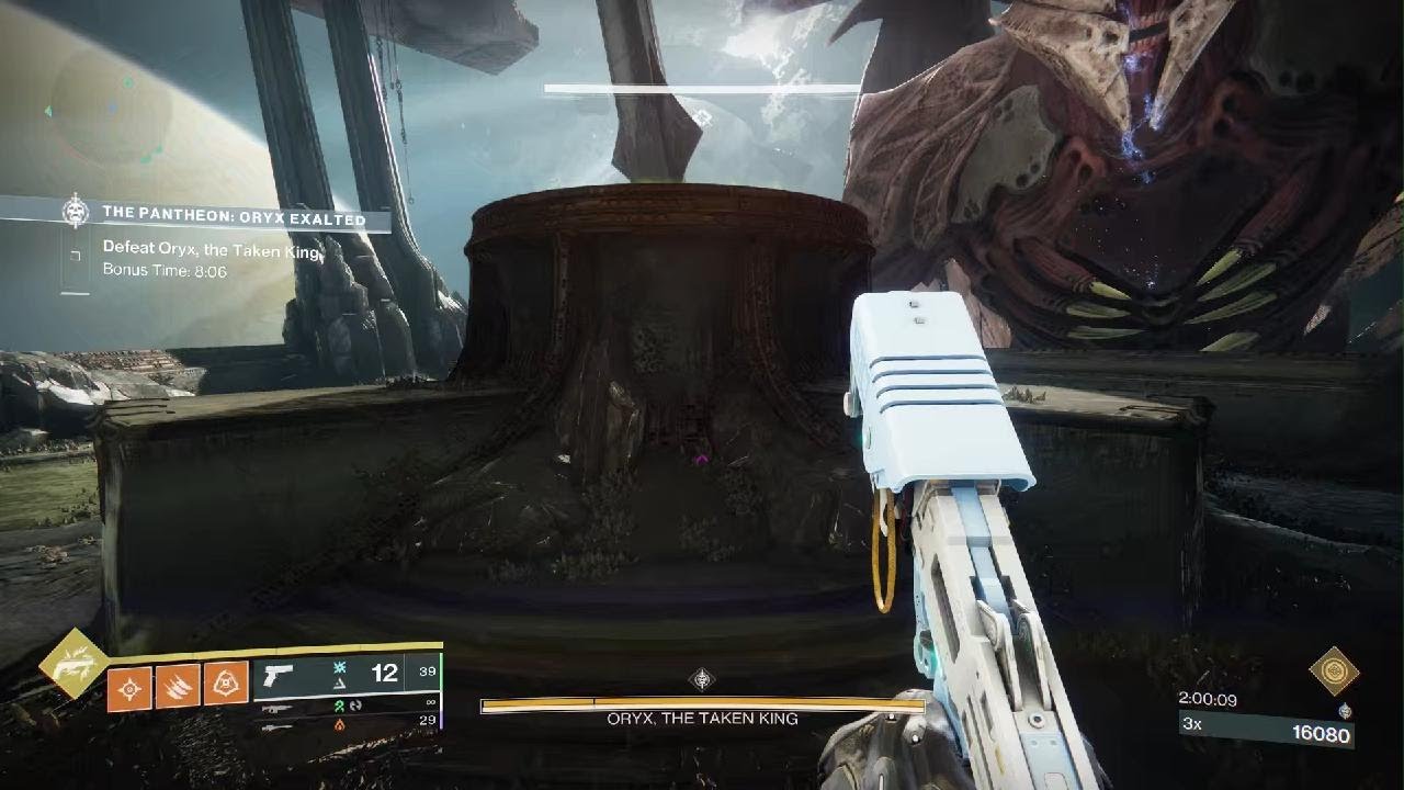 Pantheon week 2 Atraks and Oryx 1st attempt - YouTube