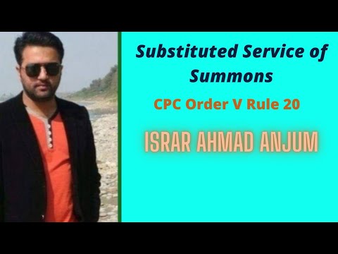 Substituted service of summons (Last resort to call the defendant) CPC ...