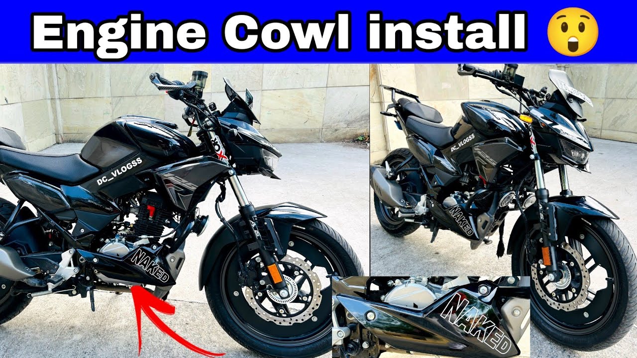 First in youtube 🔥 | install Engine Cowl on my hero Xtreme 125R 😲 ...
