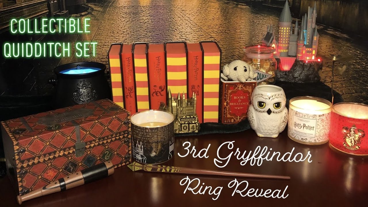 HARRY POTTER | QUIDDITCH COLLECTIBLE SET UNBOXING | GRYFFINDOR RING # ...