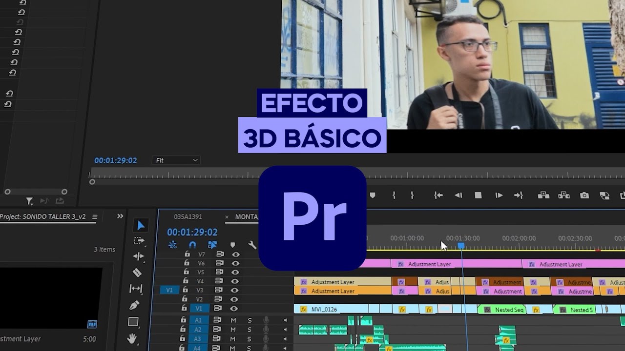 Efecto 3D Básico en Premiere Pro | Tutorial en Español - YouTube