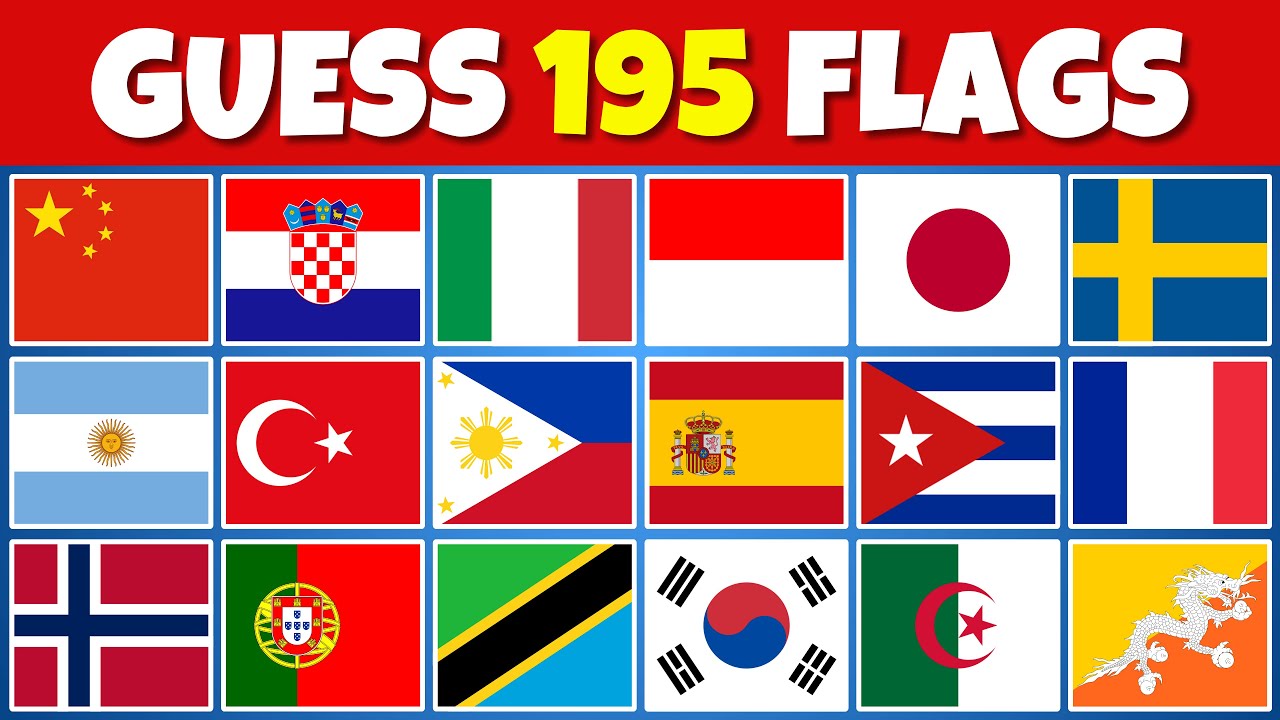 🚩 Guess the Country By Its Flag Quiz | Guess All 195 Flags of the World ...