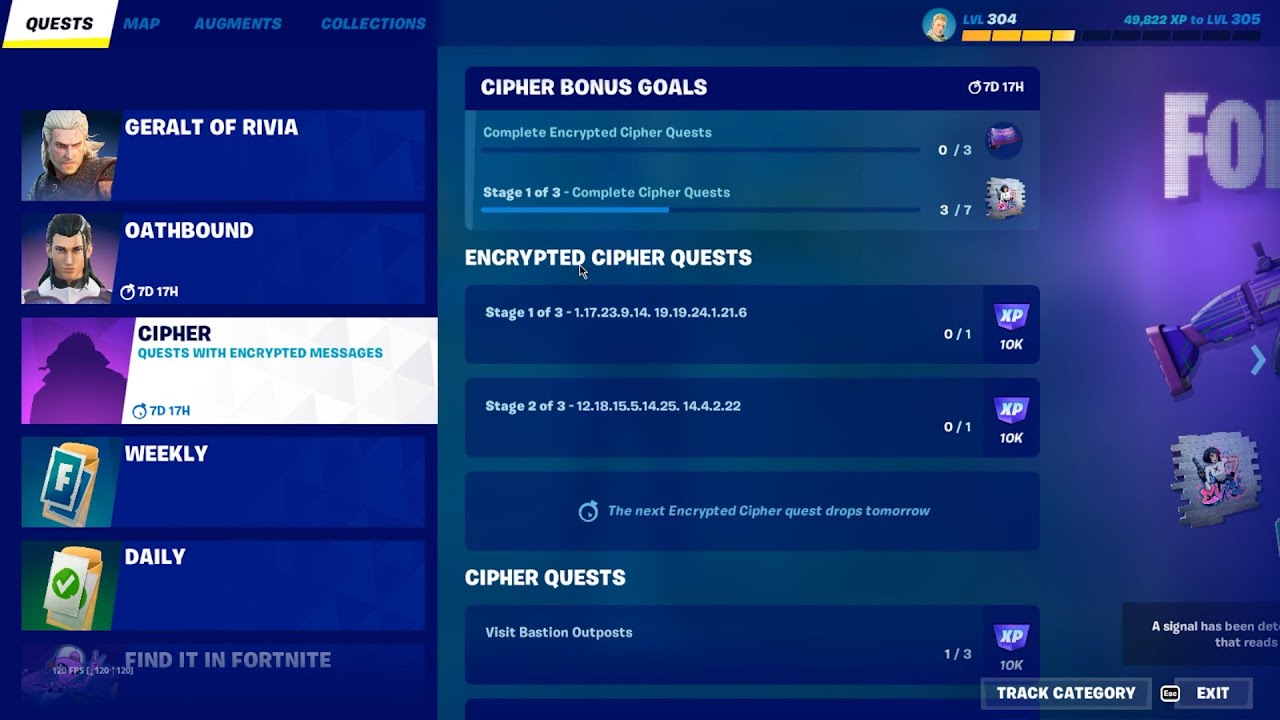 Fortnite Encrypted Cipher Quest | Stage 1 & 2 - YouTube