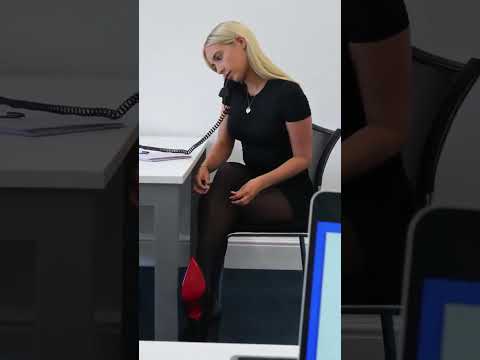 Caught looking at her Pantyhose Legs