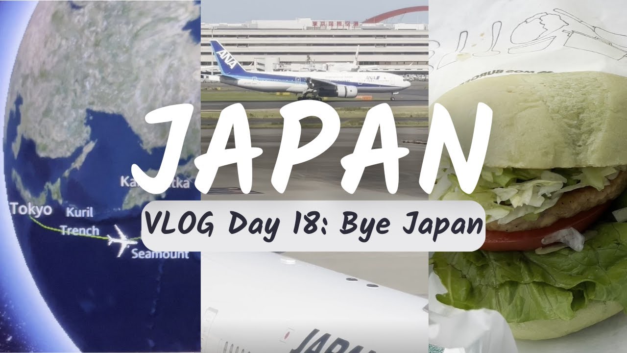 Japan Vacation VLOG: Day 18 - Haneda Airport | ANA Airways | Flight ...
