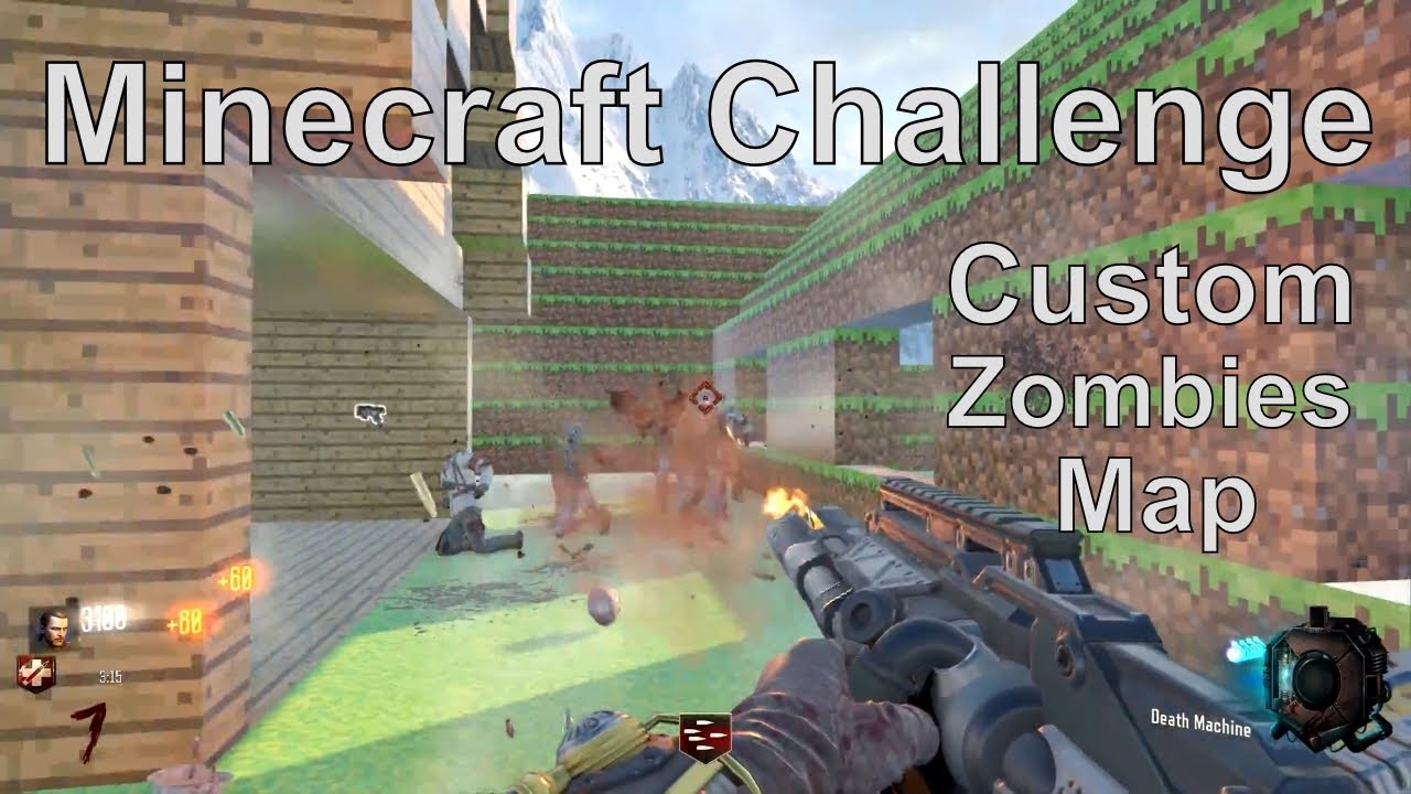 Minecraft Challenge - BO3 Custom Zombies - Solo Escape - YouTube
