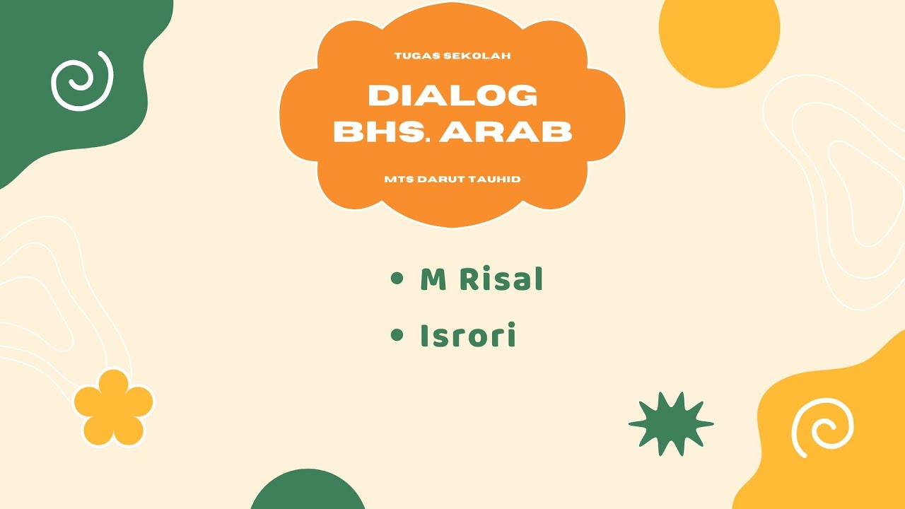 Dialog Bahasa Arab - M Risal & Isrori - YouTube