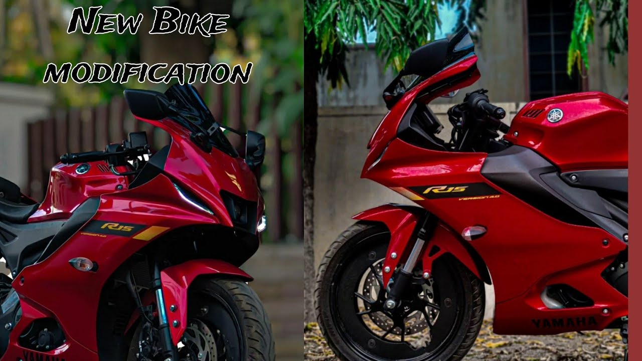 Normal Modified R15V4 🏍️ || 2024 Model || Red Colour ️ - YouTube