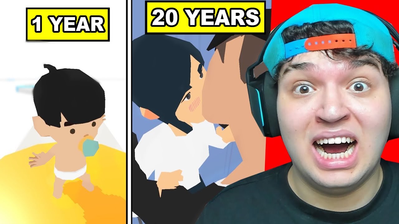 LIVING FROM 0 TO 20 YEARS OLD IN THE REAL LIFE SIMULATOR!! (100 Years ...
