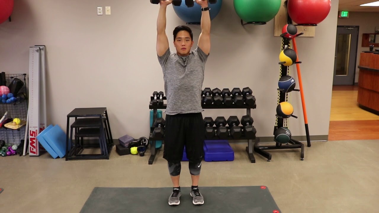 Overhead Press with Isometric Hold (Straight Arm) - YouTube
