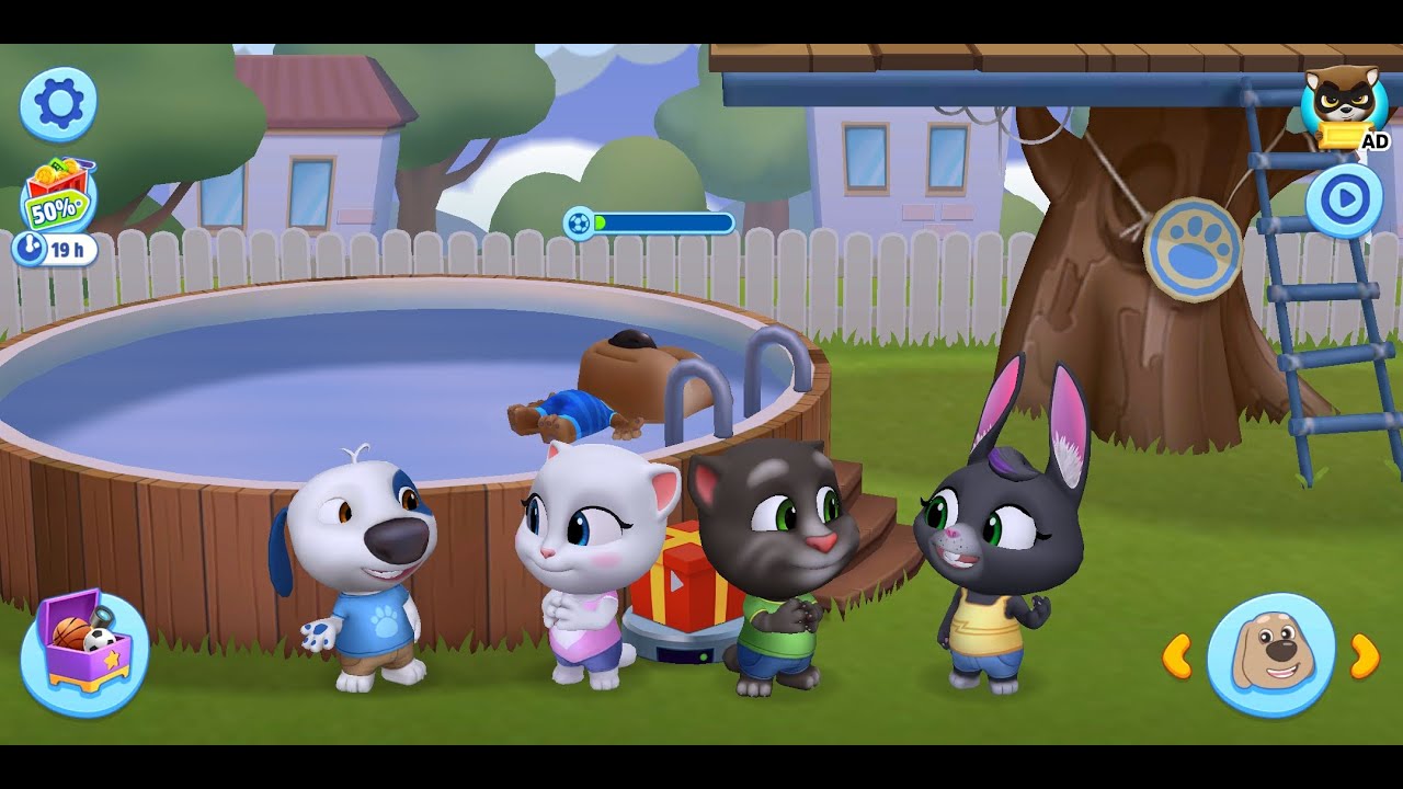 My Talking Tom friends (by outfit7) gameplay walkthrough part 1 - YouTube