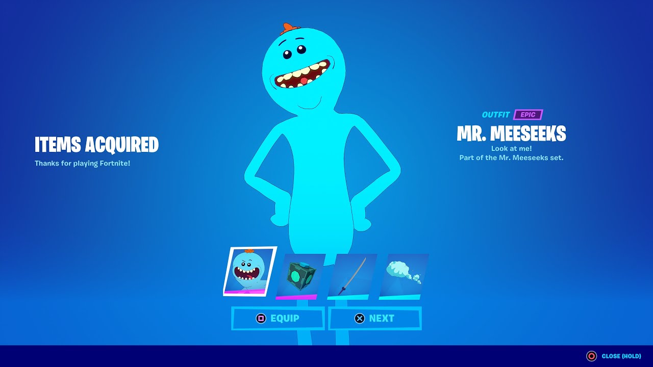 How To Get Mr. Meeseeks Skin For FREE! (Fortnite) - YouTube