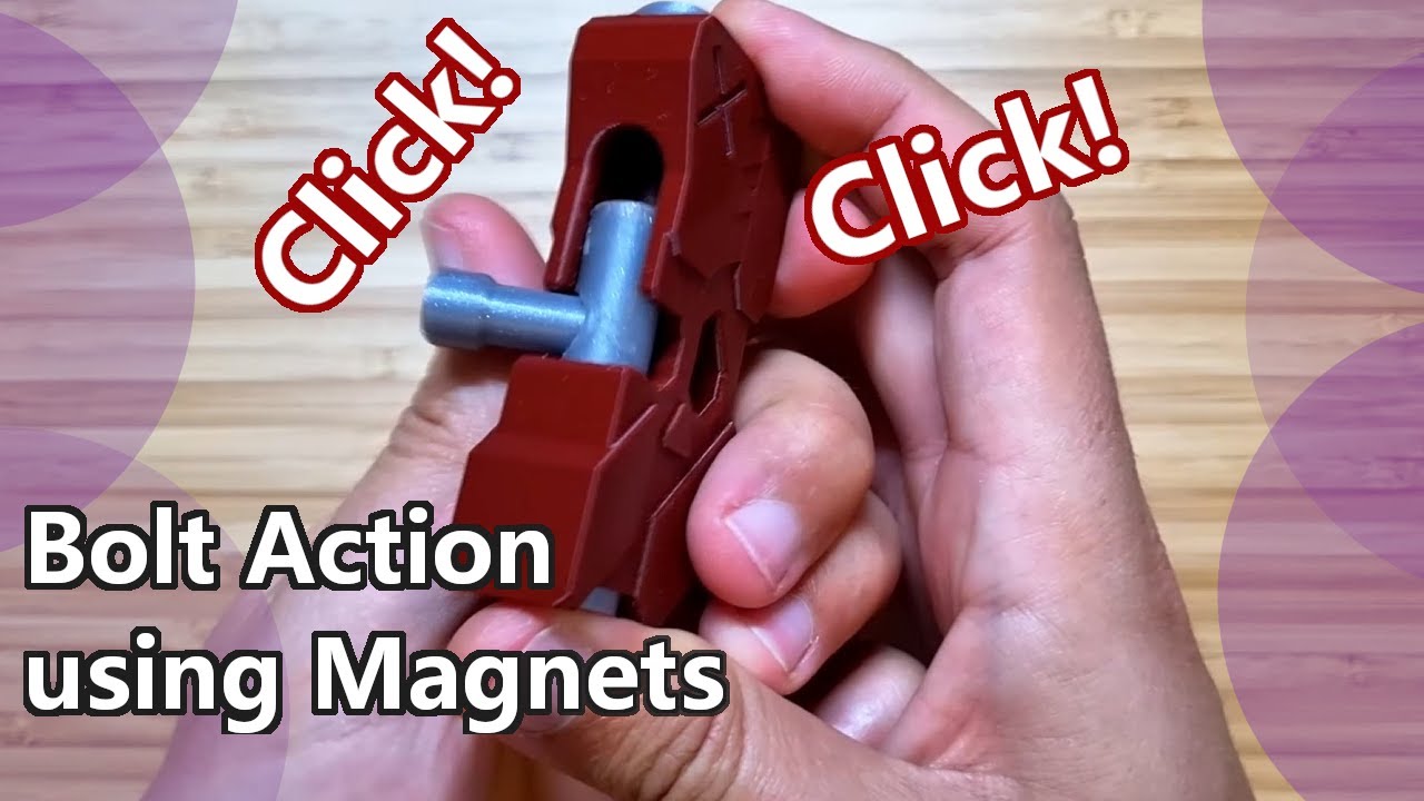 Bolt Action Fidget Toy with 3D Printing - Satisfying click! - YouTube
