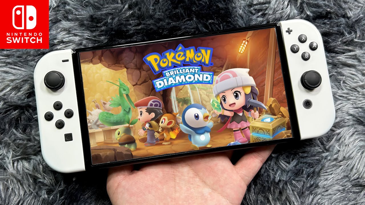 Pokemon Brilliant Diamond Nintendo Switch OLED - YouTube
