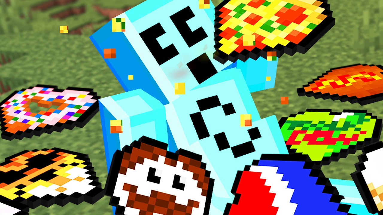 Minecraft but there's Junk Food Hearts - YouTube