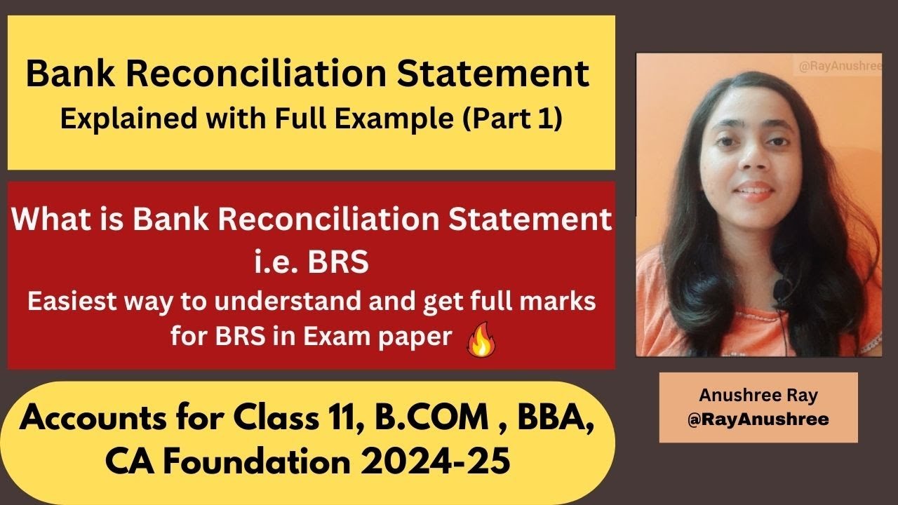 Bank Reconciliation Statement |Part 1| ( Easy way) BRS class 11,bcom,ca ...