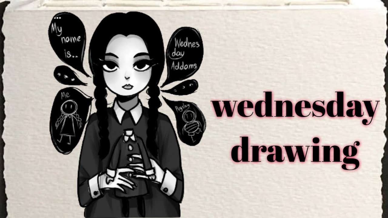 wednesday drawing | drawing tutorial | wednesday sketch | filfel ...