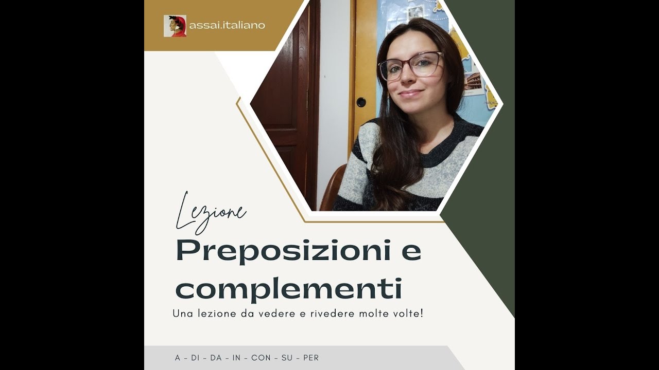 Preposizioni e complementi che introducono - YouTube