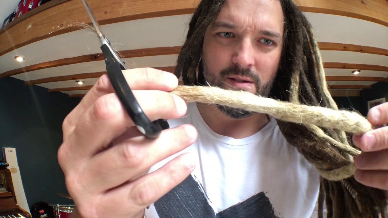 Dreadlocks Update - Trimming / Cutting long dreadlocks - YouTube