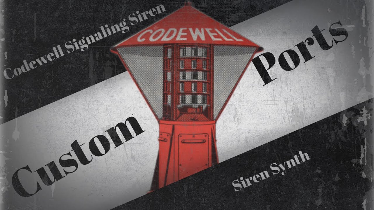 Codewell Signaling Siren | Custom port ratios | Siren synth - YouTube