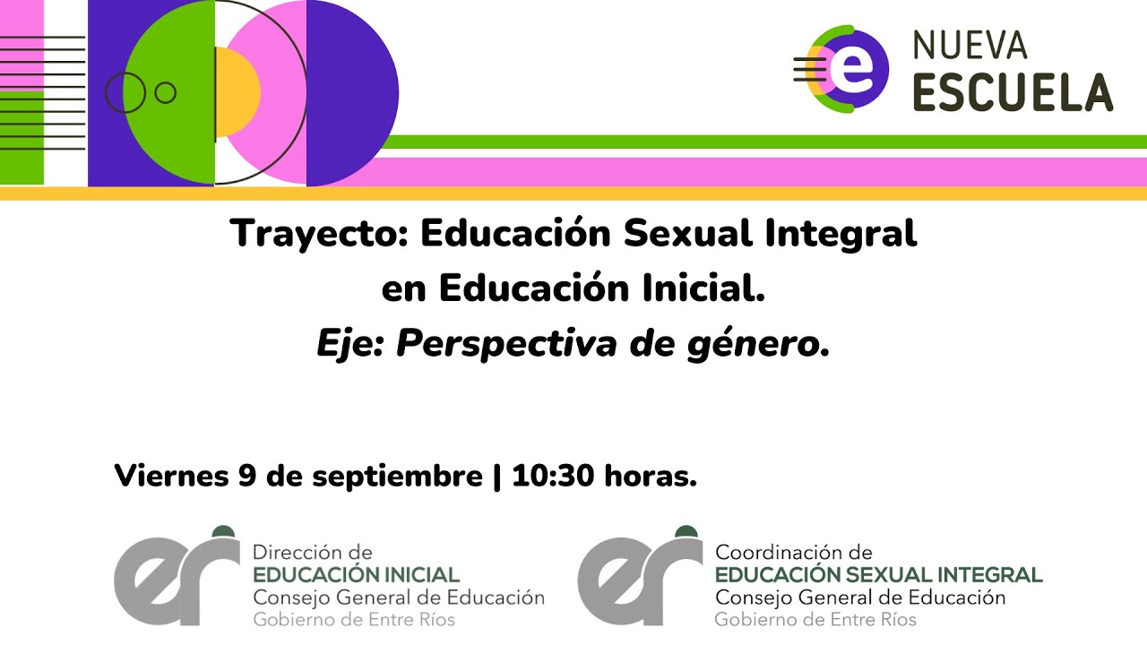Trayecto Educación Sexual Integral En Educación Inicial Eje