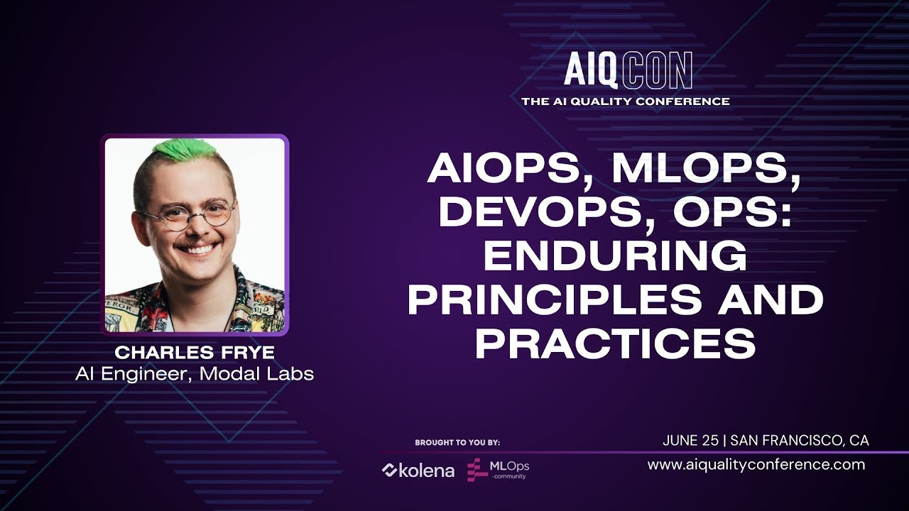 AIOps, MLOps, DevOps, Ops Enduring Principles and Practices | Charles ...