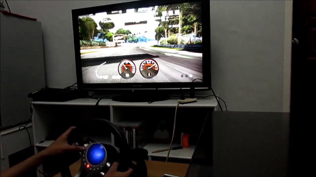 iCore hi speed legend steering wheel wired - YouTube