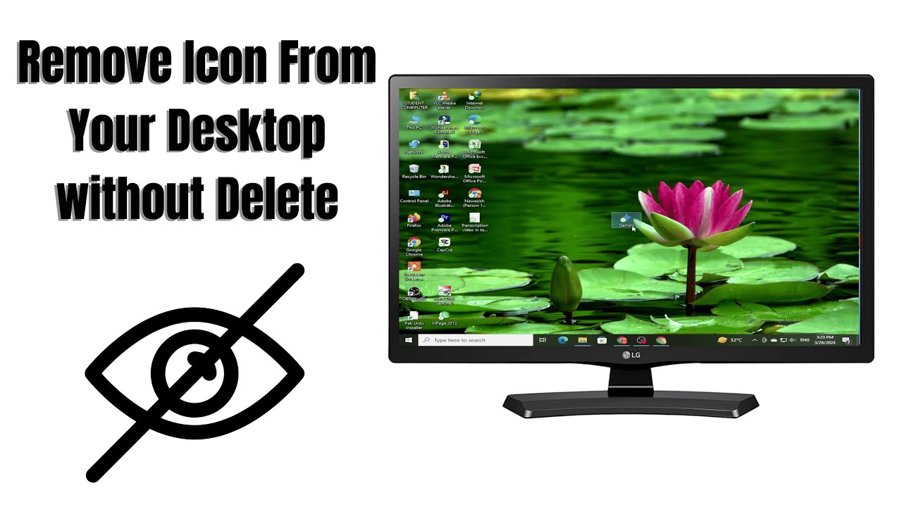 How To Remove Icon From Your Desktop Without Delete (2024) - YouTube