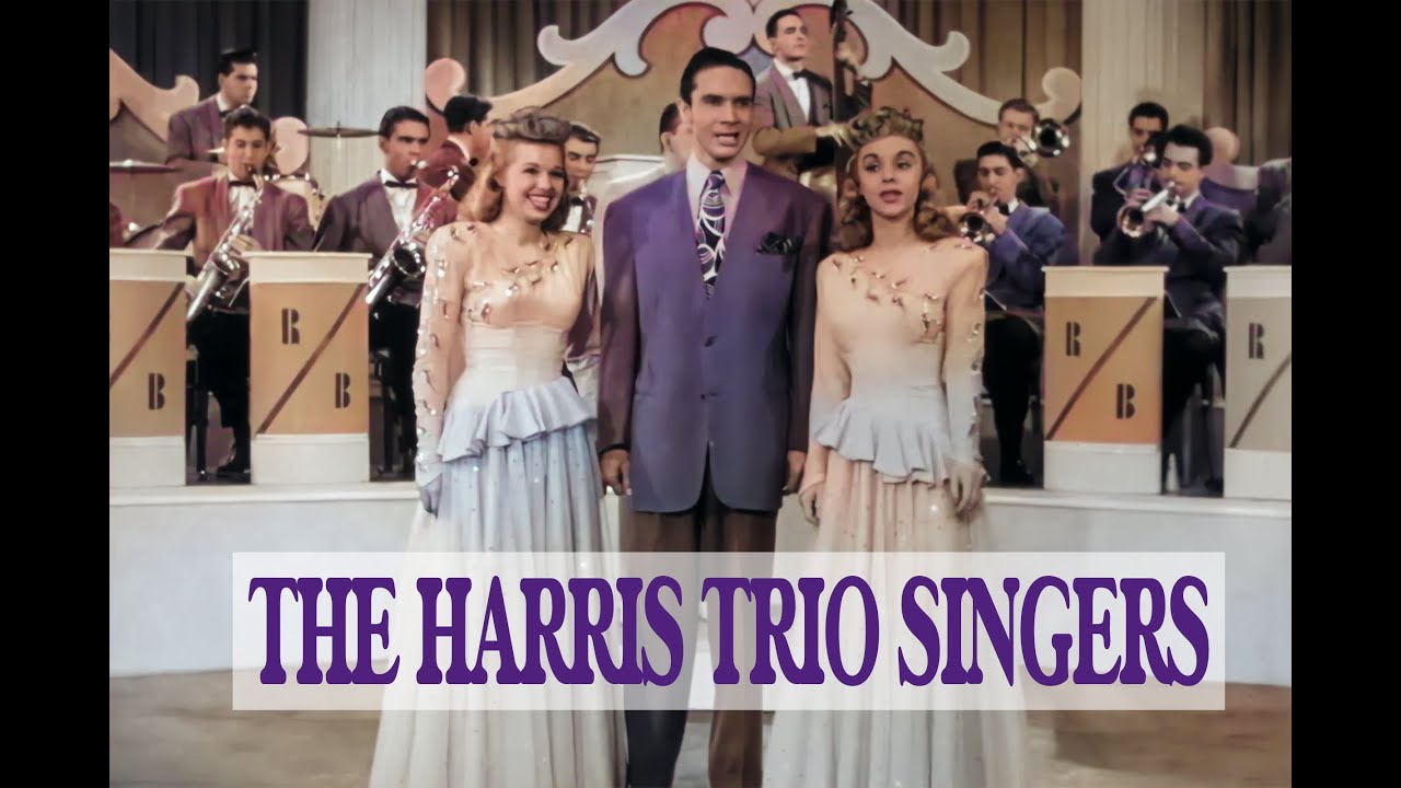 WWII USO group, The Harris Trio Singers, A Shindig at the Joneses - YouTube