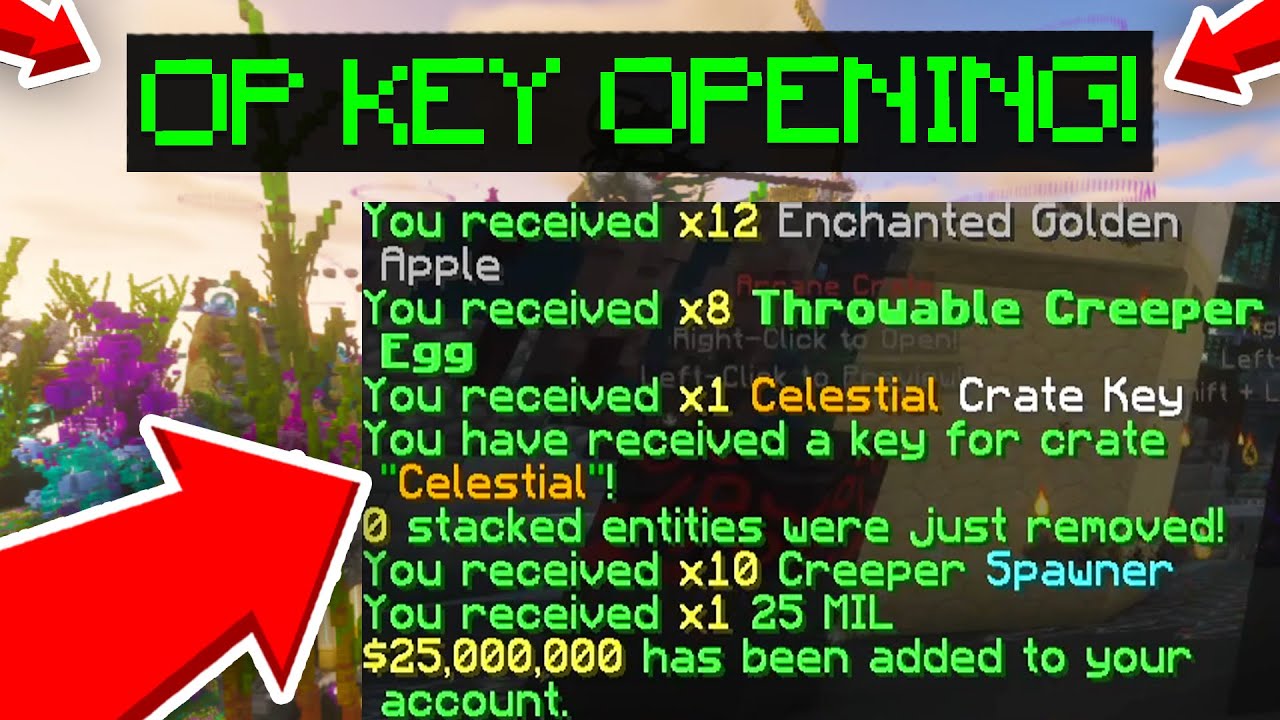 MASSIVE OP CRATE KEYS OPENING!! (1.21+ Minecraft Factions Server) MCPE/JAVA - EP #2 - YouTube