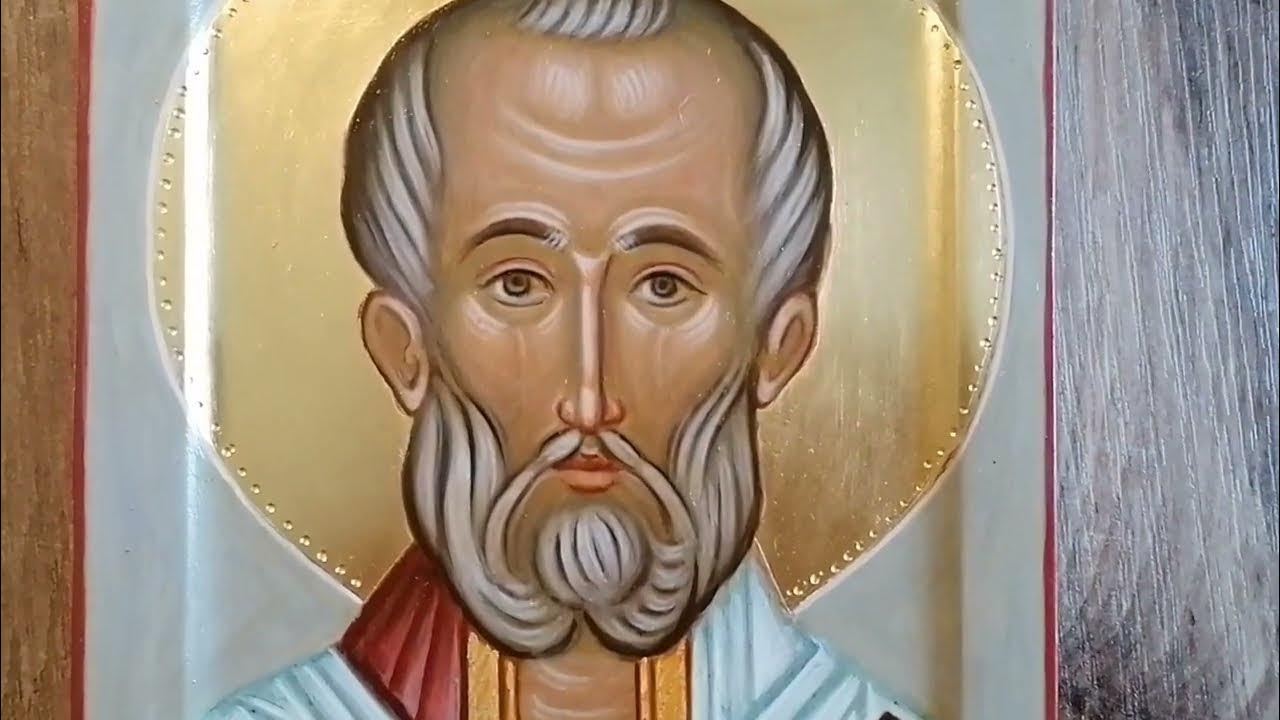 Рукописная икона святителя Николая Чудотворца для домашнего иконостаса ...