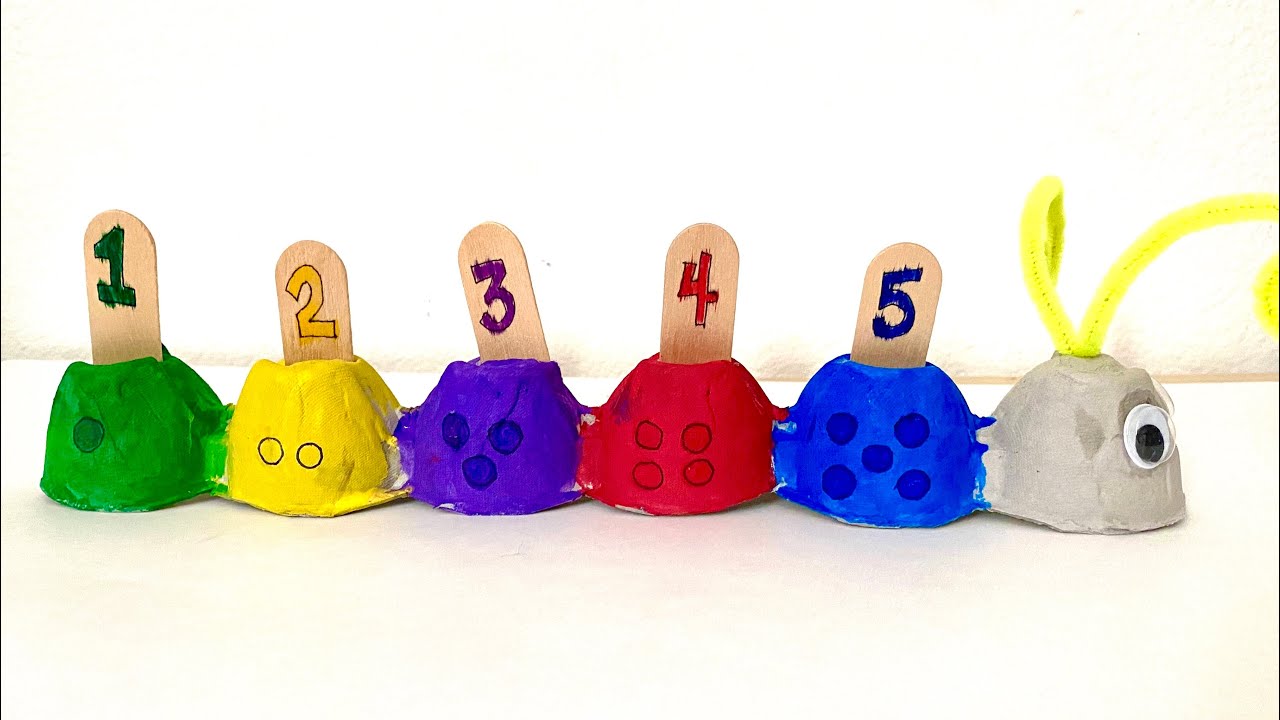 DIY Number & Color Learning Toy for Kids | Match the Numbers with the ...