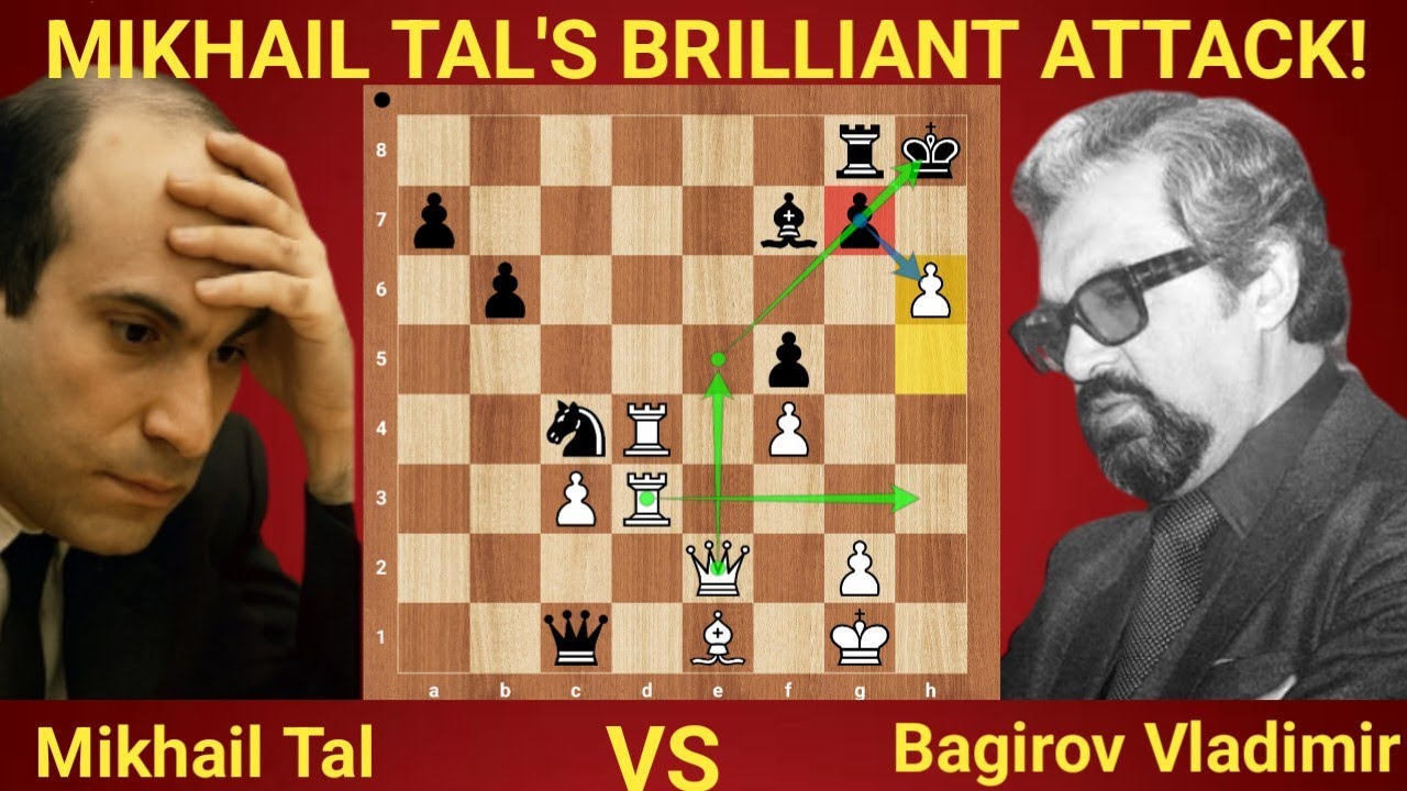 Mikhail Tal's Brilliant Attack! | URS Cup 1970 vs Vladimir Bagirov ...