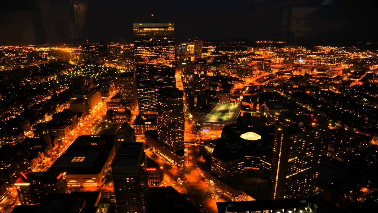 Prudential Tower (Boston) and Times Square (New York) Time Lapse - YouTube