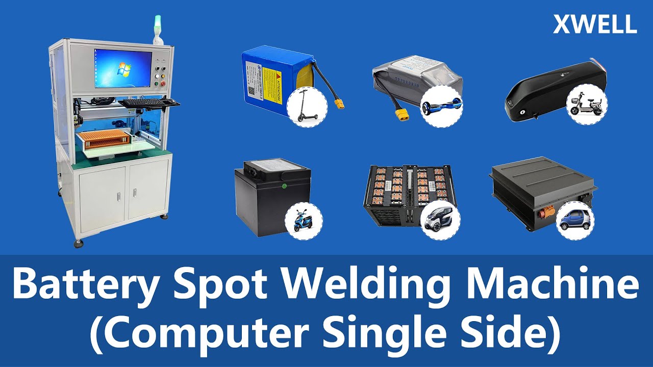 single side spot welding machine with computer software - YouTube