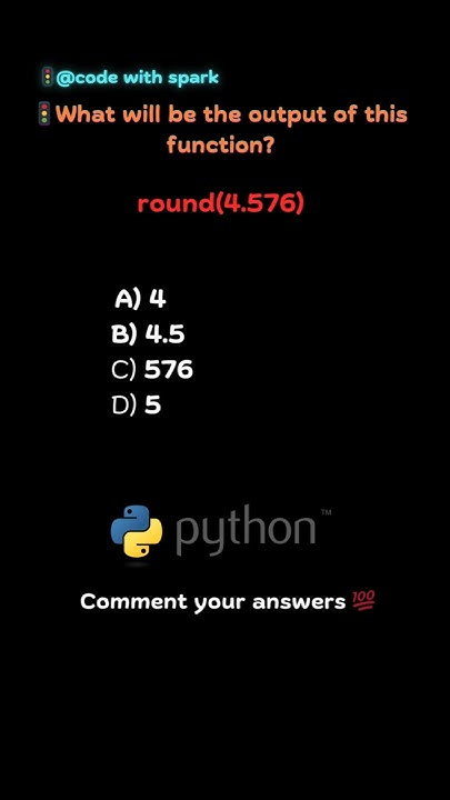 Guess The Output π―πΏπ₯ Round Of Function In Python Shorts Shortsfeed Python Pythonquiz