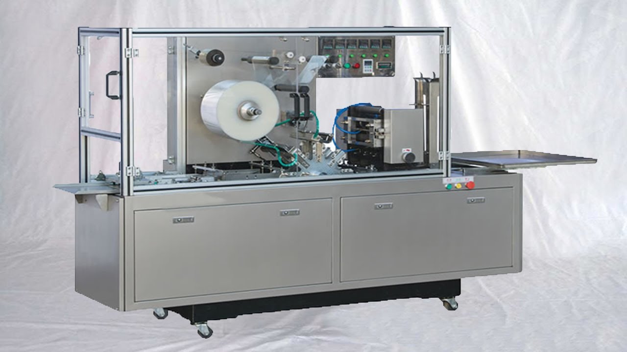 Overwrapping packing MC powder boxes overwrapper factory acceptance for ...