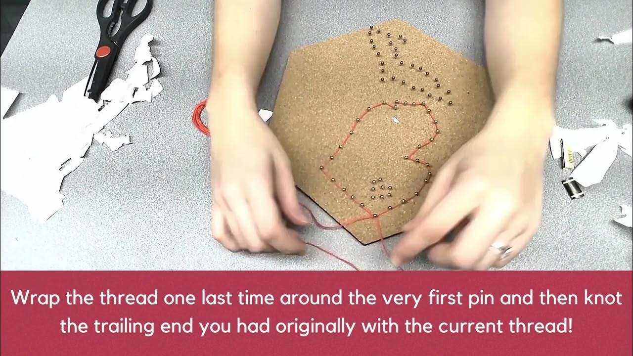 Get Crafty: Cork Board String Art - YouTube