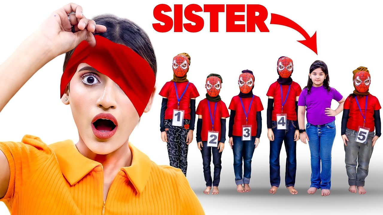 Guess The Real Sister Blindfolded Emotional 😭 Samreen Ali Youtube 8617