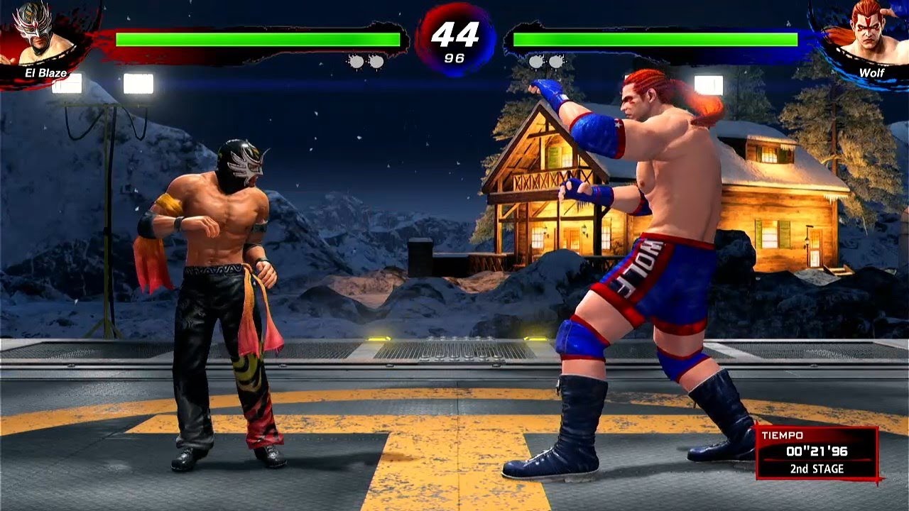 EL BLAZE VS WOLF - VIRTUA FIGHTER 5 - YouTube