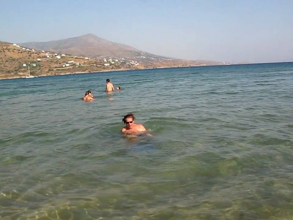 Ανδρος Χρυση Αμμος τουμπες στη θαλασσα - YouTube