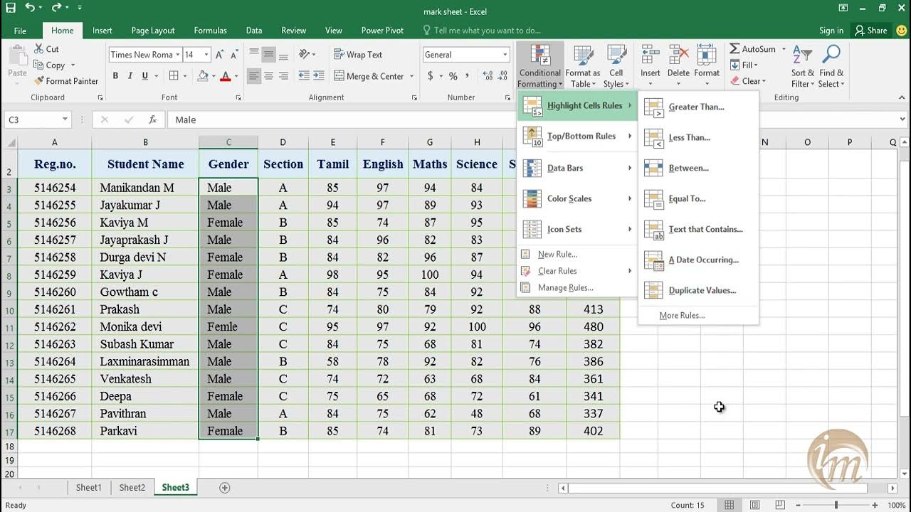 Ms Excel Chapter 4 - YouTube